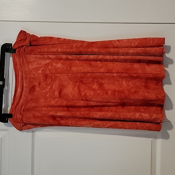 Cato | Skirts | Plus Size 82 Orange Flame Tie Dye Panel Skirt | Poshmark